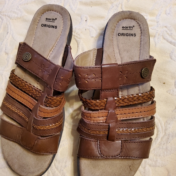 Earth Origins | Shoes | Earth Origins Braided Leather Sandal | Poshmark
